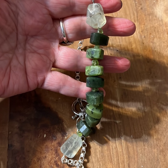 Tova | Jewelry | Vintage Chunky Green Stone Necklace By Tova | Poshmark